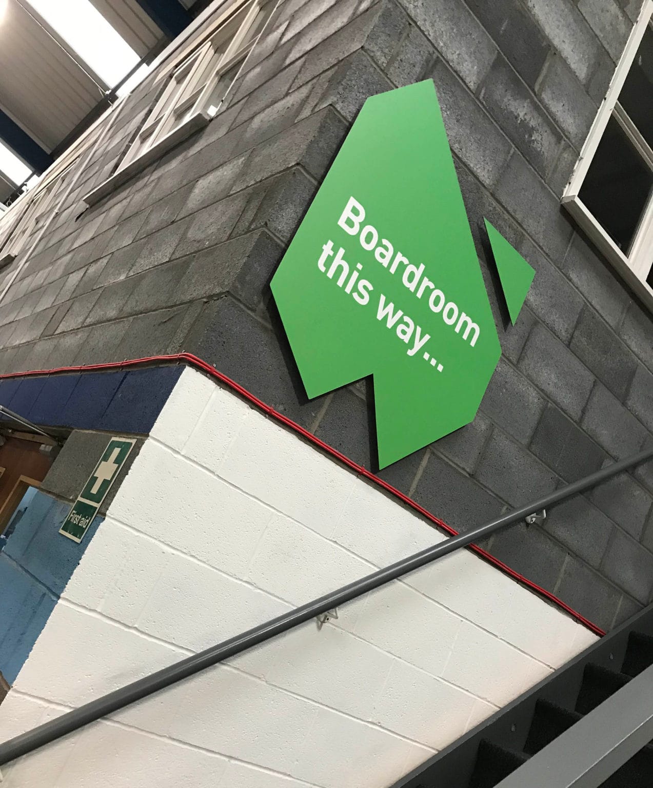Internal boardroom wall signage - De-Signs Harrogate