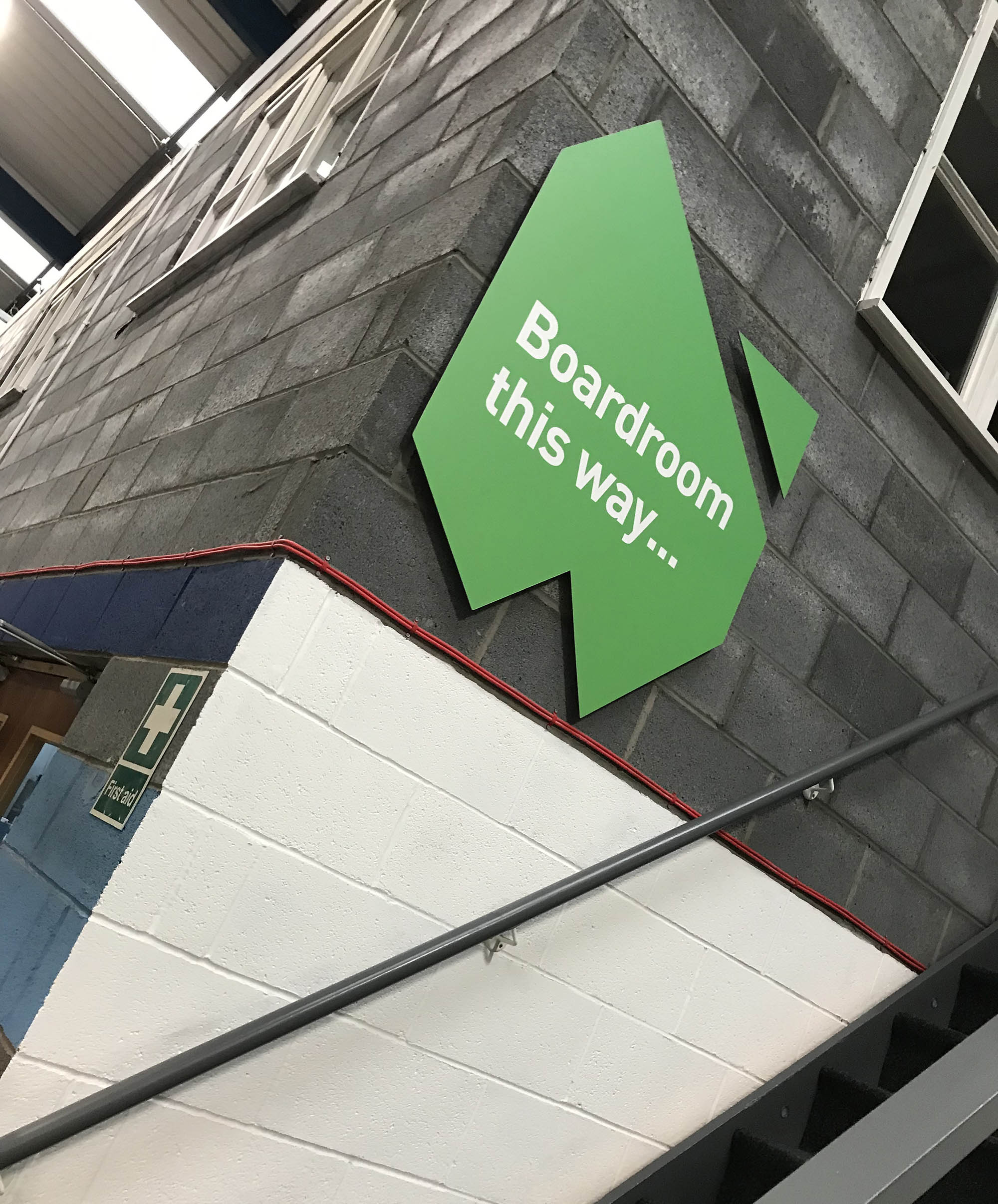 Internal boardroom wall signage - De-Signs Harrogate