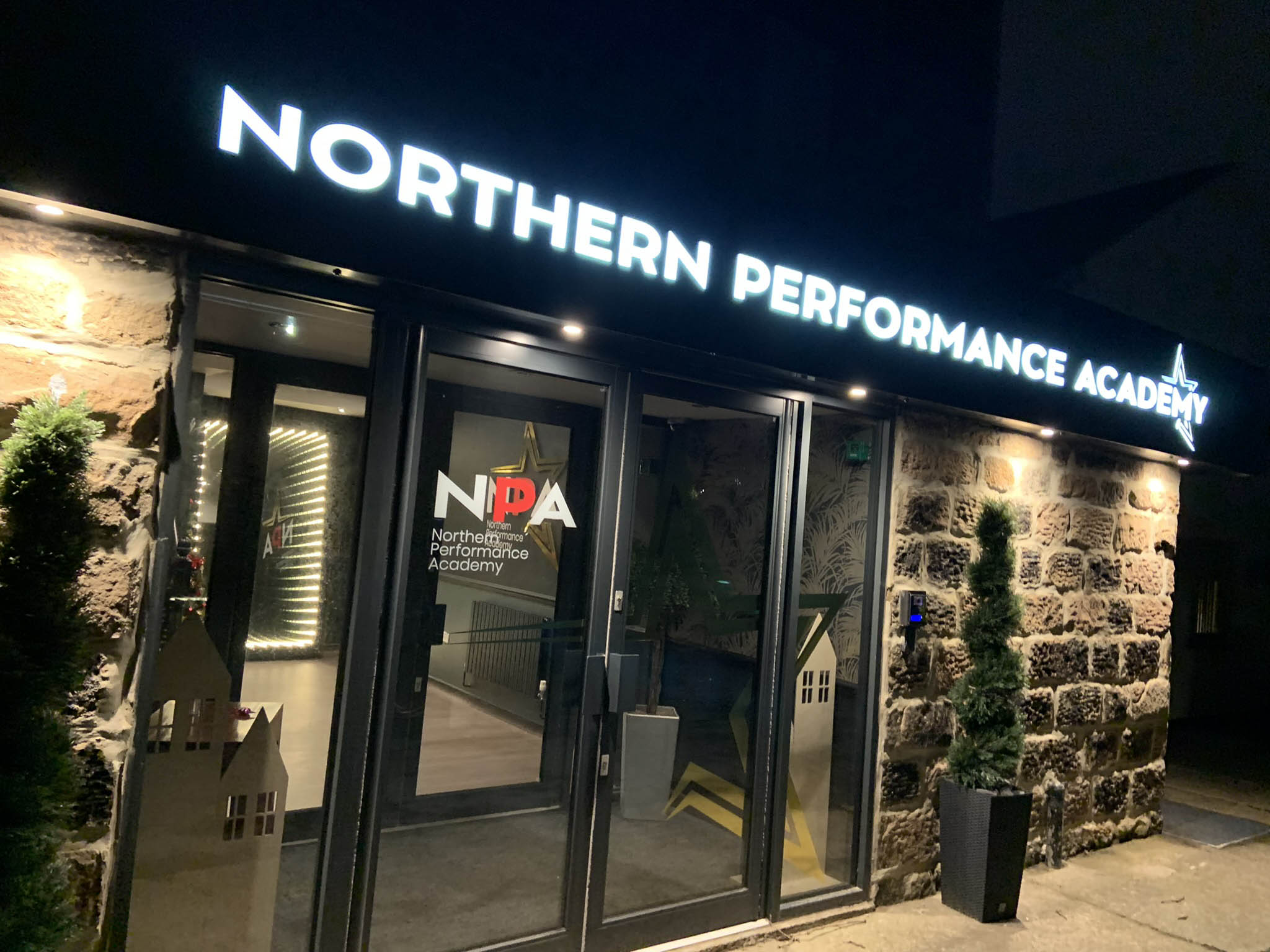 NPA illuminated External Fascia Sign - De-Signs Harrogate